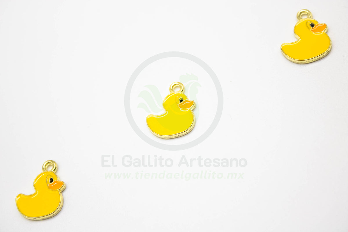 Pato Mini Dije Metal Elgallitoartesano