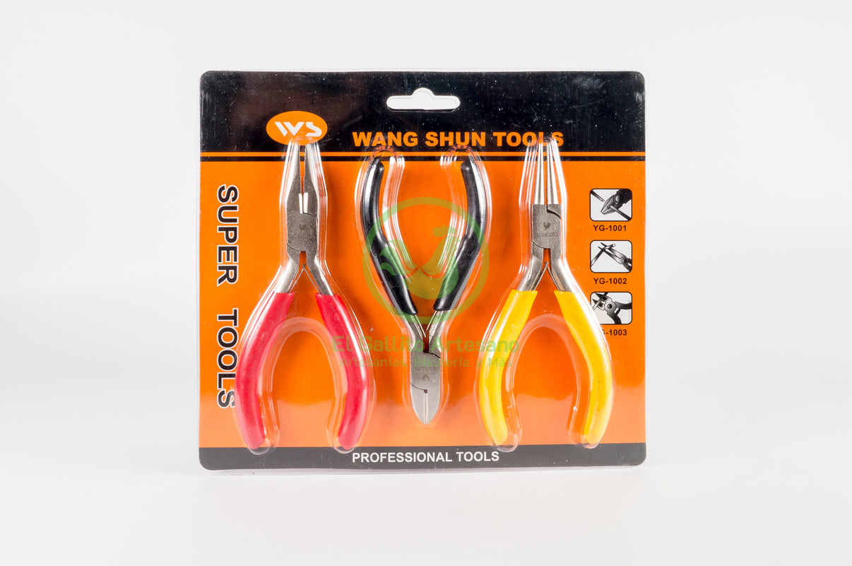 Pinzas Kit De 3 Piezas Con Ranura – elgallitoartesano